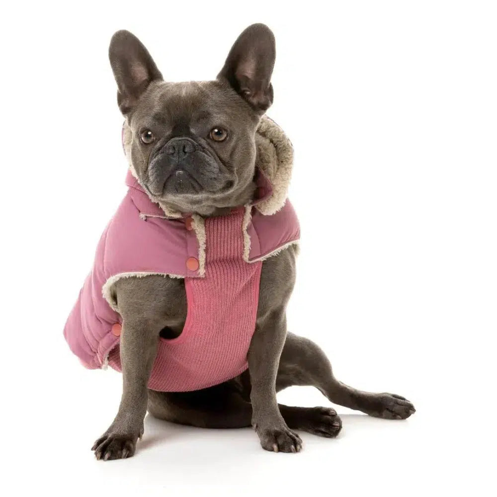 Dog Coat - Essential Puffer - Mauve | FuzzYard | Love My Hound