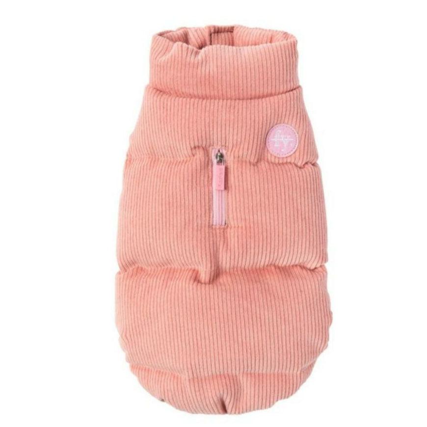 Dog Coat - Mosman Corduroy Puffer - Pink | FuzzYard | Love My Hound